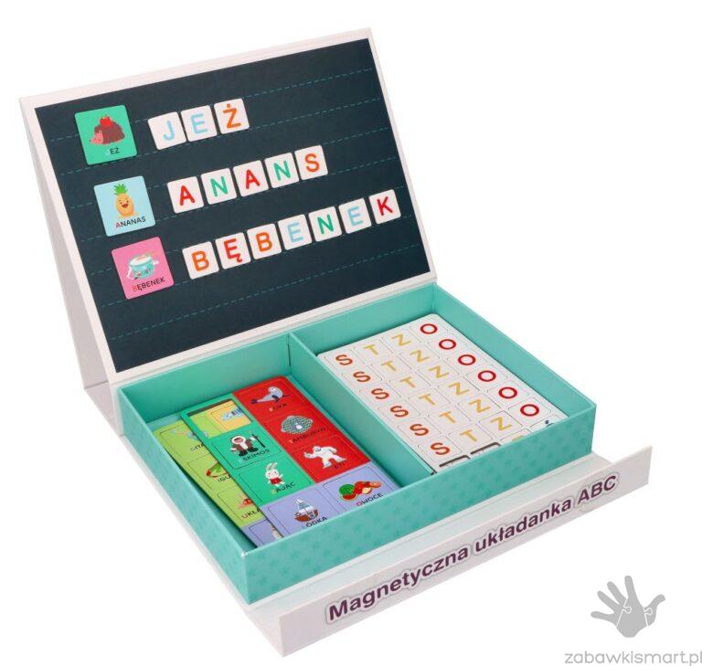 Układanka magnetyczna ABC z literkami i obrazkami- Adam Toys - Sklep ...